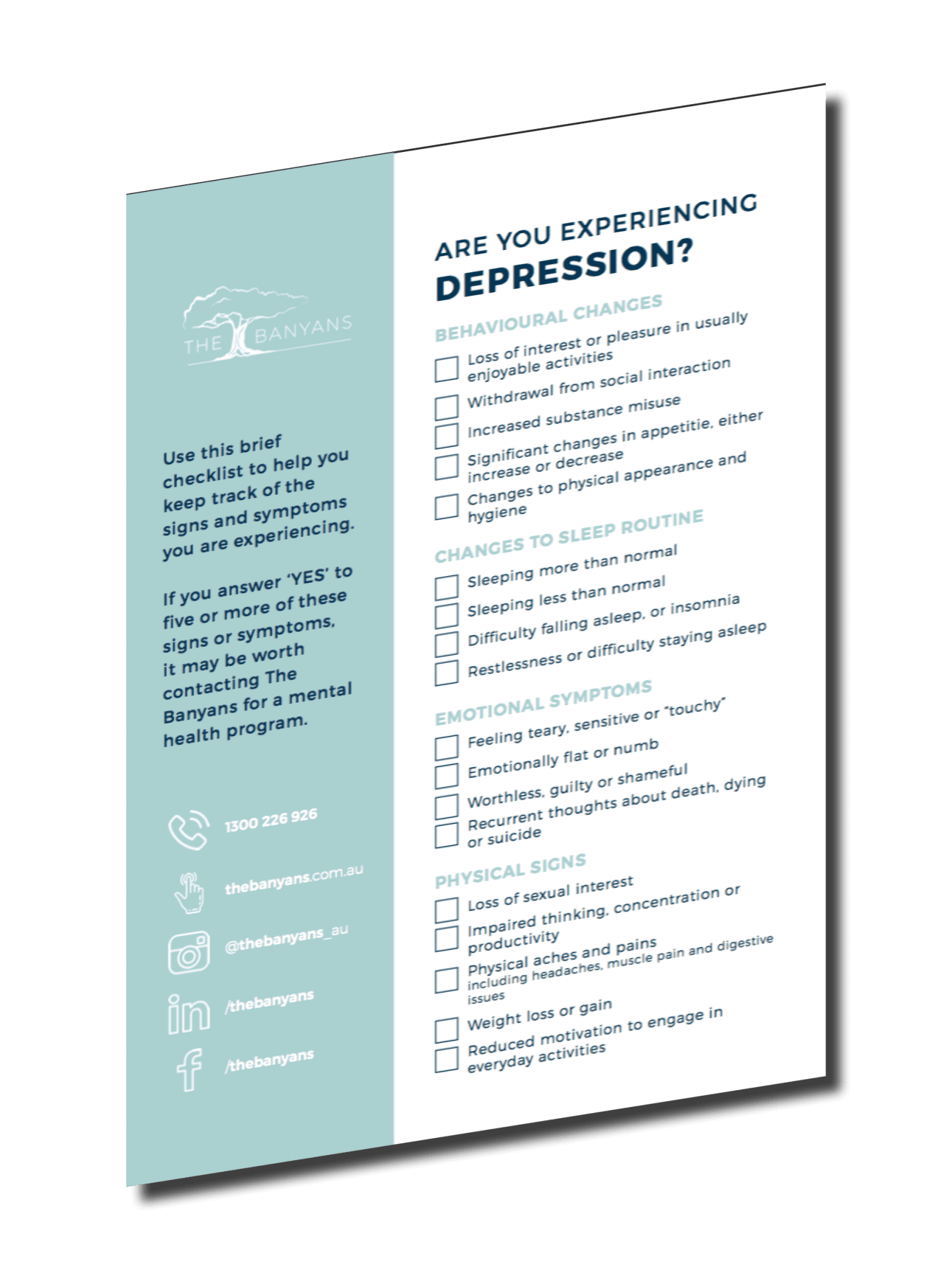 Symptoms of Depression | The Banyans